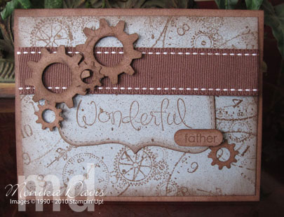 Cogs Masculine Card - Stamping Together At Monika's Place