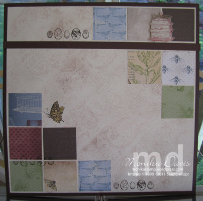 Nature Walk Scrapbook pages - Stamping Together At Monika's Place