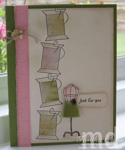 Sew Suite and another winner - Stamping Together At Monika's Place
